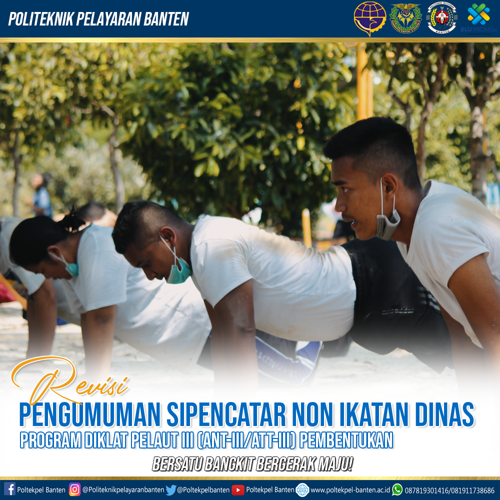 Revisi Pengumuman Sipencatar Non Ikatan Dinas Diklat Pelaut - III ... Revisi Pengumuman Sipencatar Non Ikatan Dinas Diklat Pelaut - III ...